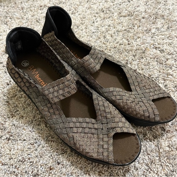 bernie mev. | Shoes | Bernie Mev Bronzegold Woven Shoes Size 38 | Poshmark
